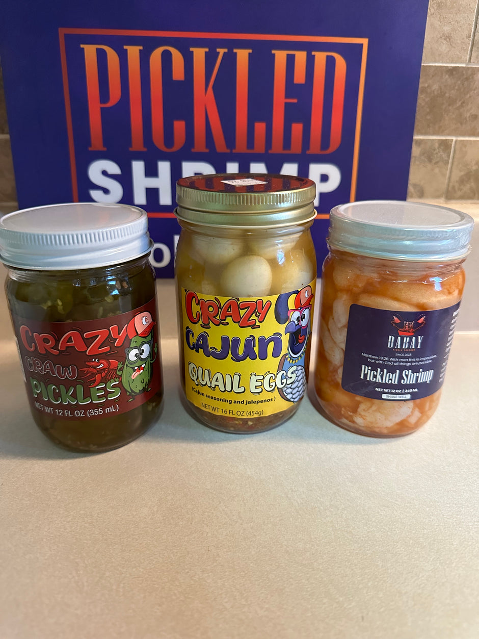 Cajun Pickled Shrimp – Da Bay Pickle Factory